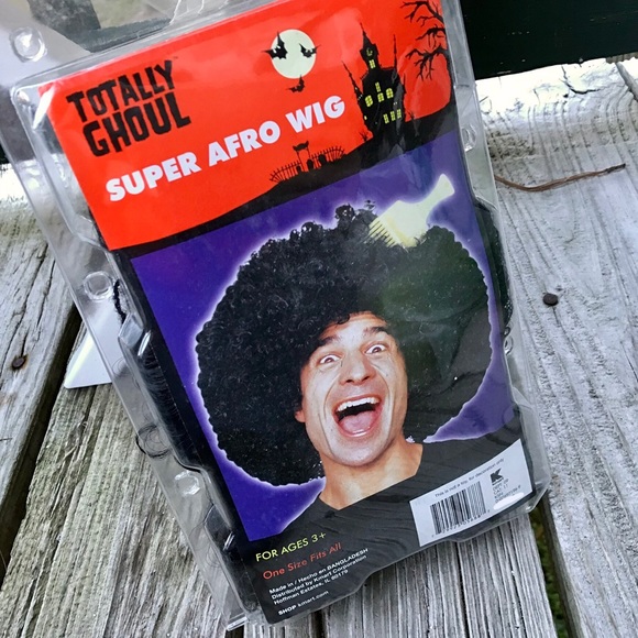 Totally Ghoul | Holiday | New Totally Ghoul Super Afro Wig With Hair ...